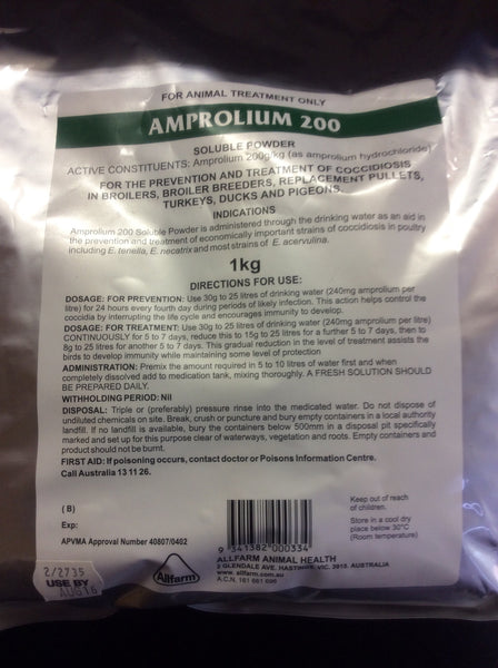 Amprolium 200 – Koky's Fodder & Pet Supplies